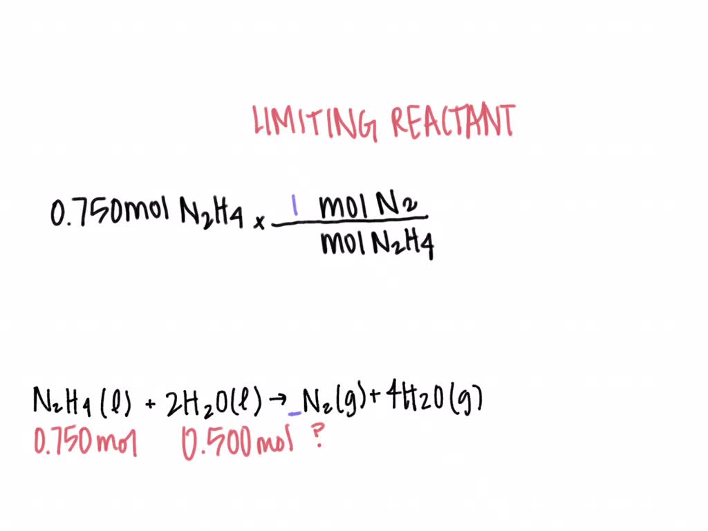 SOLVED: Some rocket engines use a mixture of hydrazine, N2H4, and ...