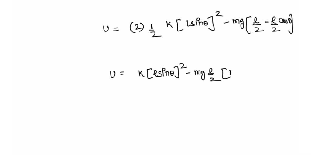 SOLVED: 4 - For the system shown, find the equation of motion, natural ...
