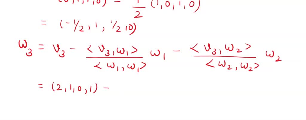 SOLVED: 07 Linear Algebra 18 Orthogonal Bases AP Problem 2 (1 point ...
