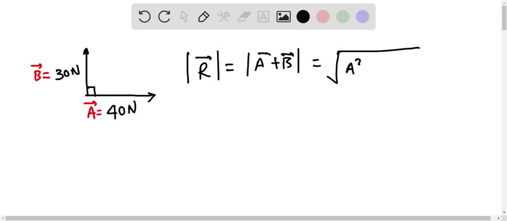 Two Forces Act On An Object As Shown Below What Is The Magnitude Of The Resultant Force 30 N