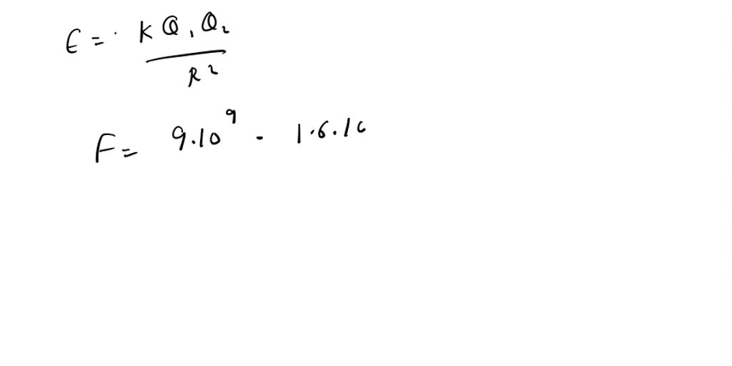 Solved What Is The Magnitude Of The Electric Force Between Two