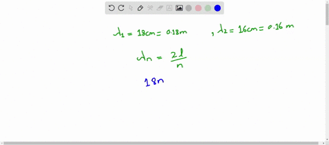 SOLVED:For a particular mode of vibration of string, the distance ...