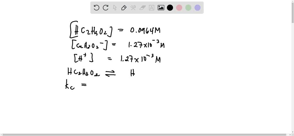 SOLVED: Acetic acid is a weak acid that dissociates into the acetate ...