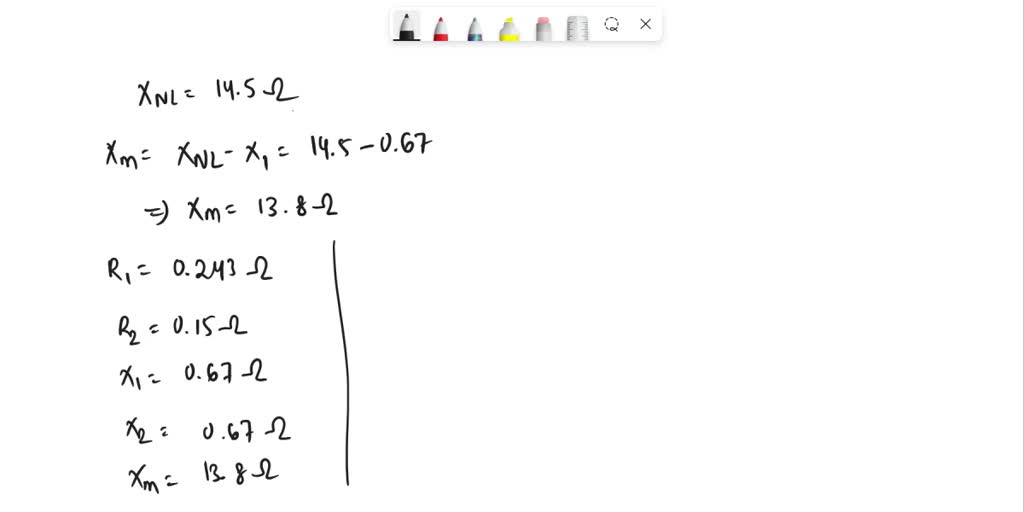 SOLVED: The following test data were taken on a 7.5-hp, four-pole, 208 ...