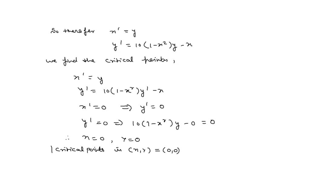 SOLVED: (2Opts) Bifurcation: Consider the 2-parameter family of lincar ...