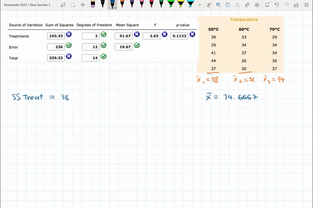 SOLVED: To study the effect of temperature on yield in a chemical ...