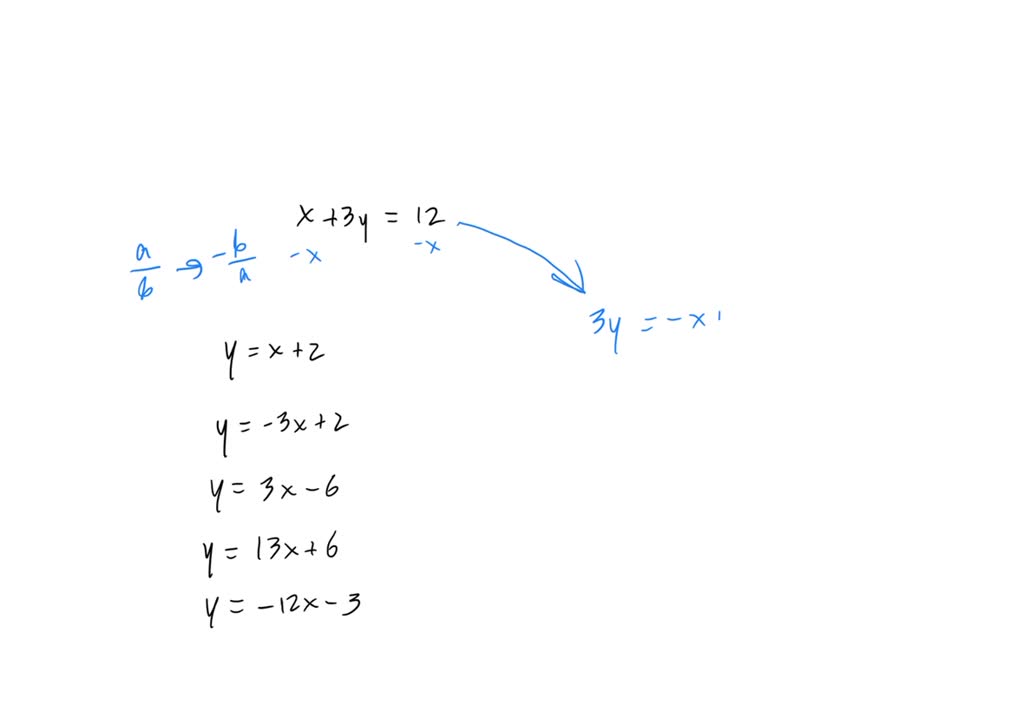 Solved In The Xy Plane Above The Equation Of Line ℓ Is X 3y 12