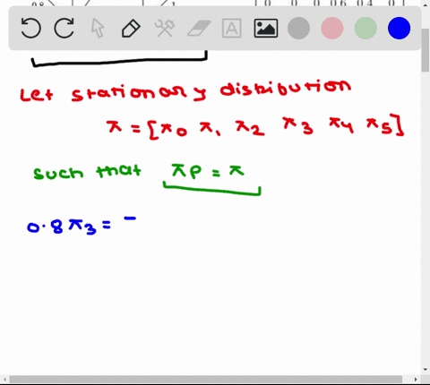 A) Compute the stationary distribution for the chain shown...