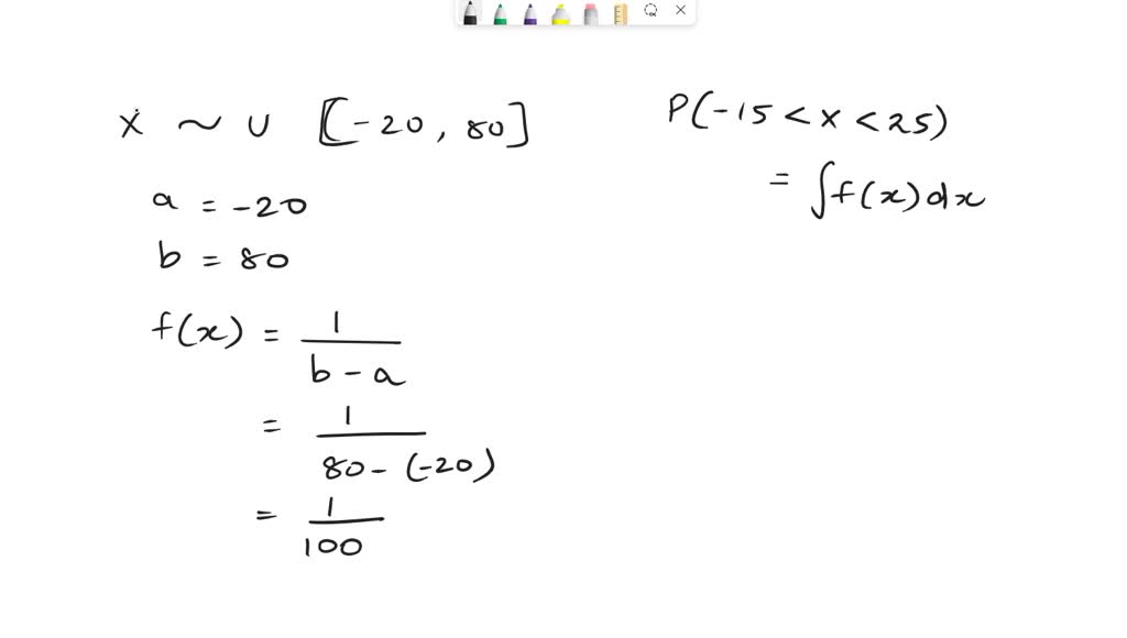 Solved The Random Variable X Has A Continuous Uniform Distribution 0n 4992
