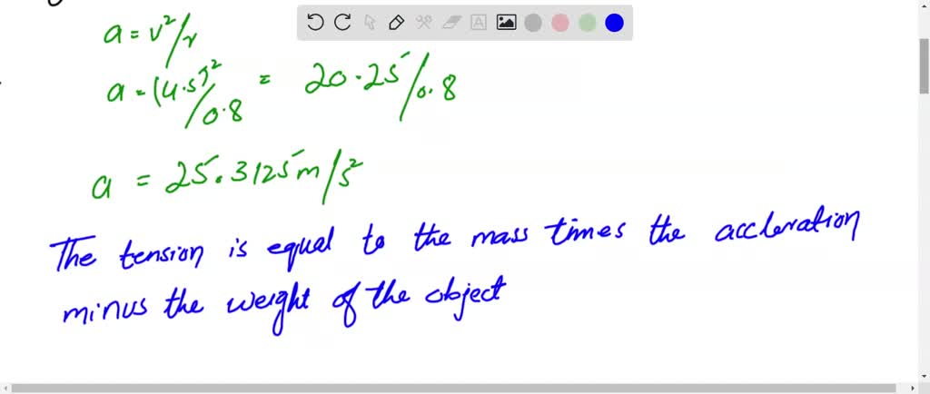 SOLVED: A 0.20-kg object attached to the end of a string swings in a vertical circle (radius ...