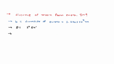 The moon is observed from two diametrically opposite points...