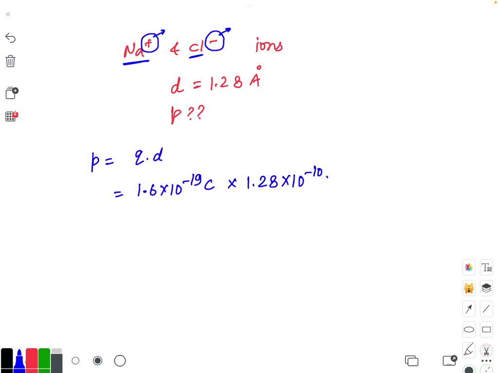 SOLVED: The distance between Na and Cl ions in NaCl is 1.28 angstroms ...