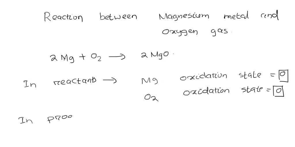 SOLVED: In the reaction between solid magnesium and silver acetate ...