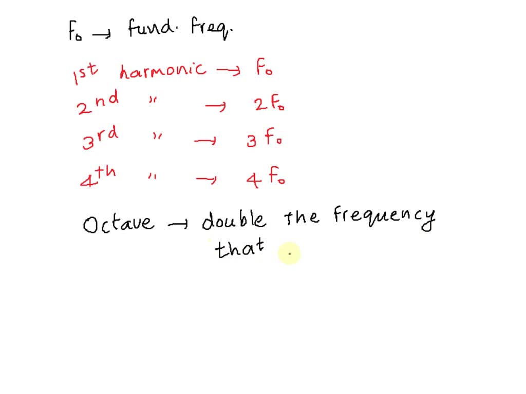 SOLVED: 5 Which of the following harmonics is two octaves higher in ...