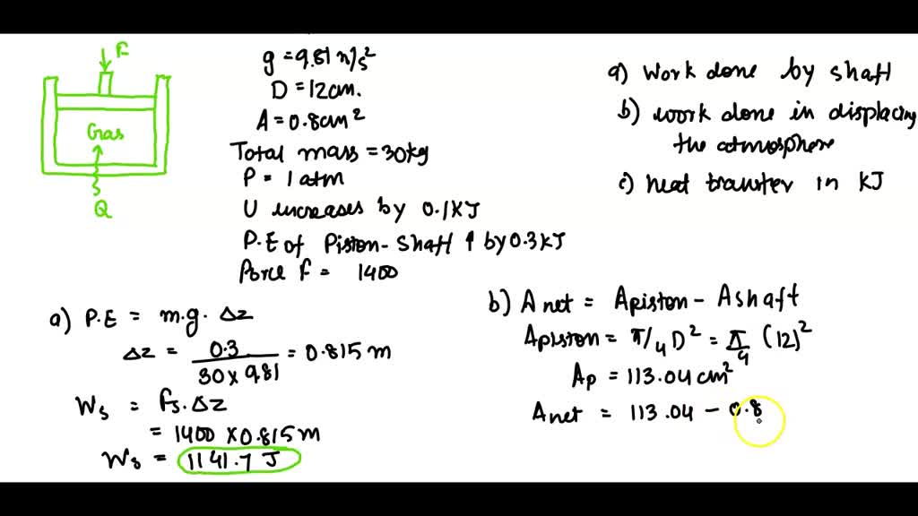 SOLVED 6 Figure Shows A Gas Contained In A Vertical F BuN Piston SOLVED 6 Figure Shows A Gas Contained In A Vertical F BuN Piston