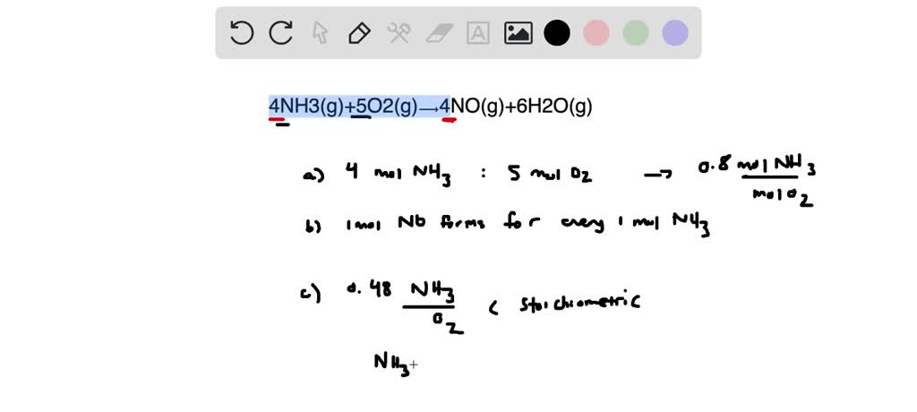 SOLVED: The first step in the Ostwald process (used to produce nitric acid) is the formation of ...