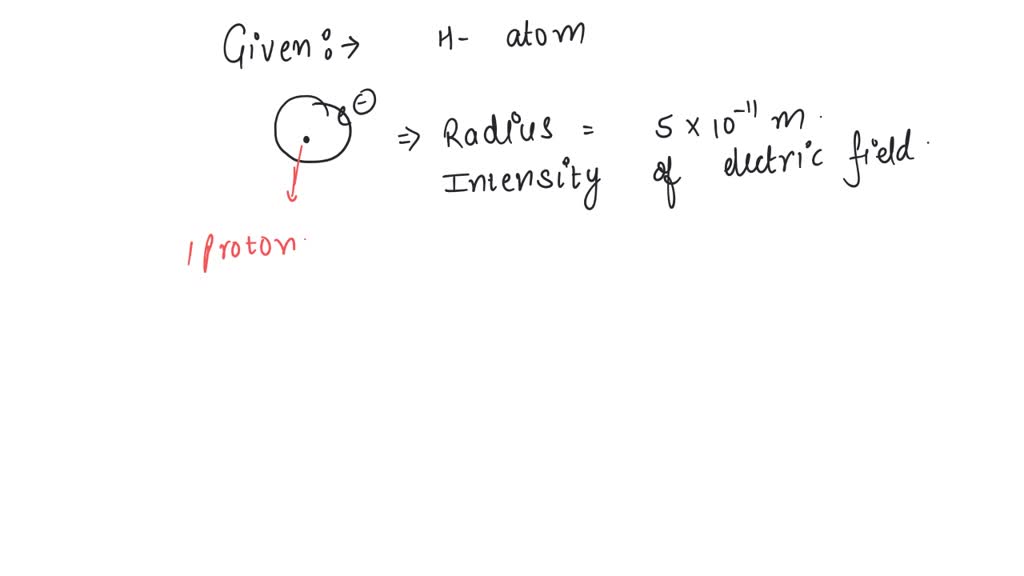 Solved An Electron Revolves Around The Nucleus Of Hydrogen Atom In A