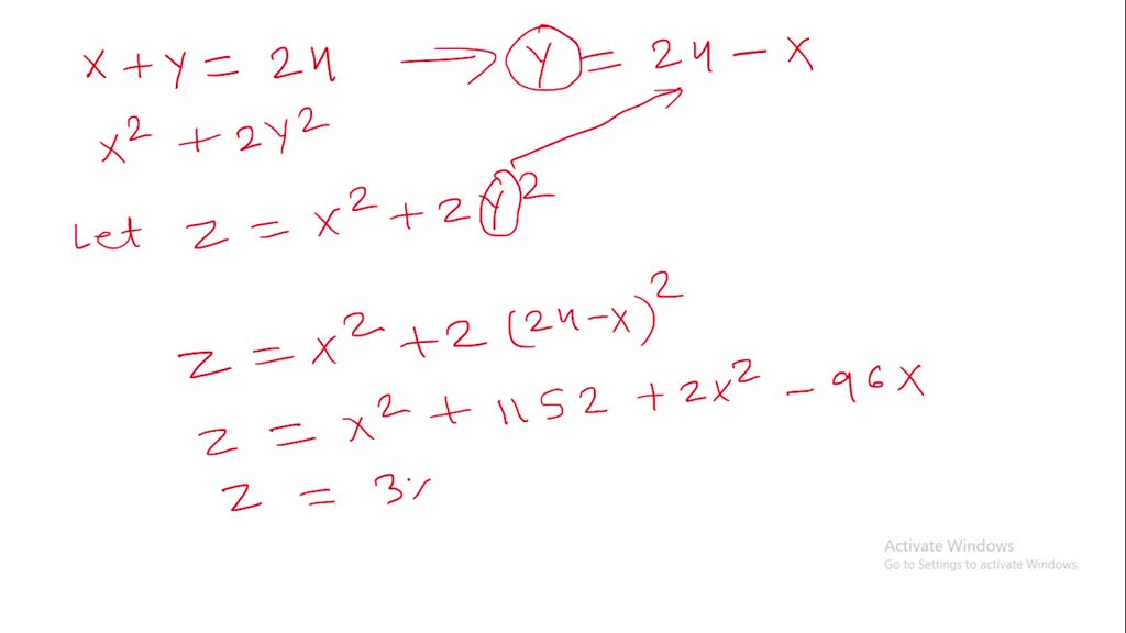 SOLVED: The sum of two non-negative numbers Xand Y is 24 Determine the values of Xand Y that ...