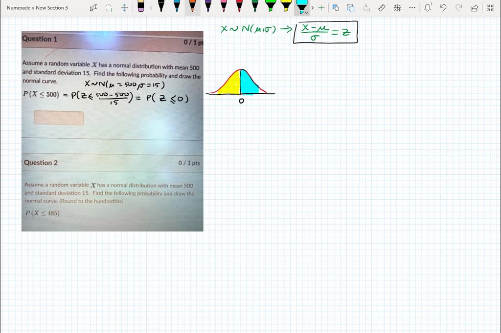 SOLVED:Using the same random variable X as for the above problems draw a graph of the normal ...