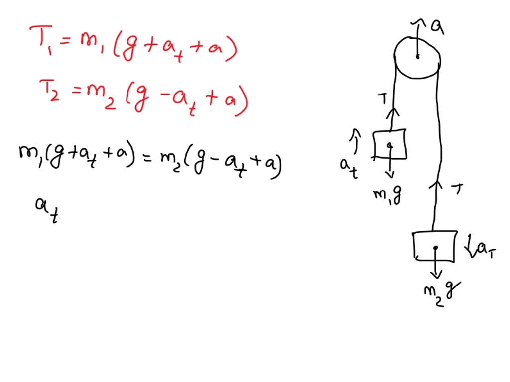 SOLVED: Chelsea holds an ideal Atwood's machine while on an amusement ...