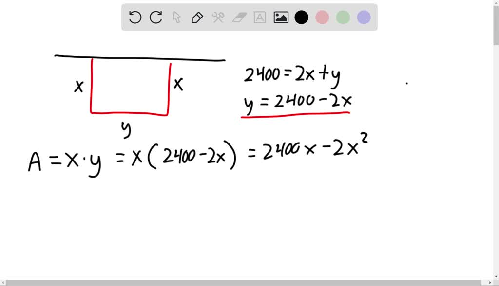 SOLVED: 'A rectangular plot of farmland will be bounded on one side by a river and on the other ...