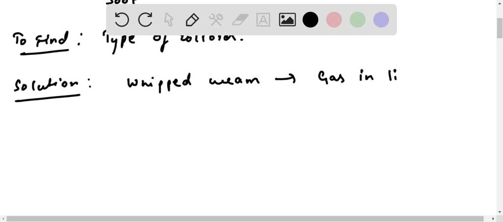 SOLVED: Classify each of the following colloids as either an aerosol ...