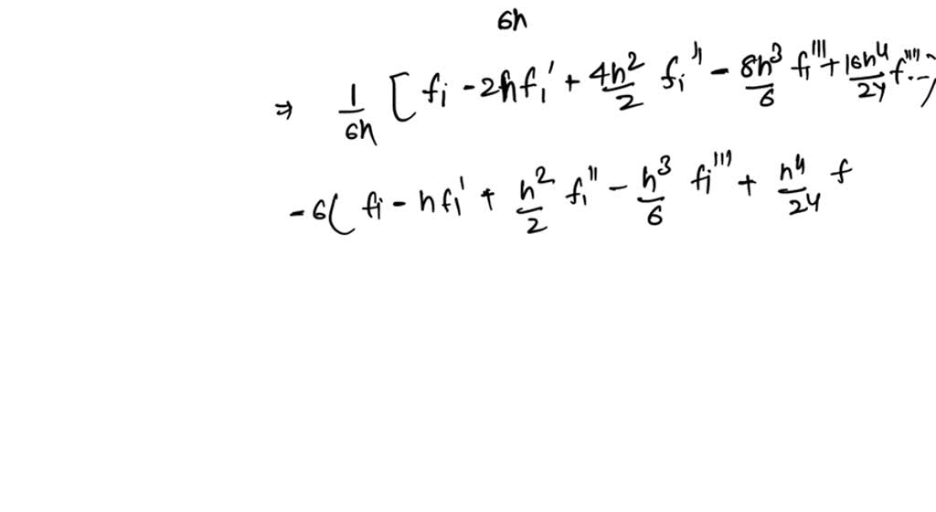 SOLVED: Compute the order of accuracy with respect to h of the ...