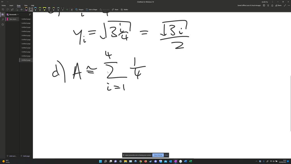 SOLVED: Consider the following information and figure, noting that the given subintervals are of ...