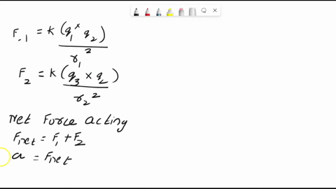three charges are located along the x axis as shown in the figure below ...
