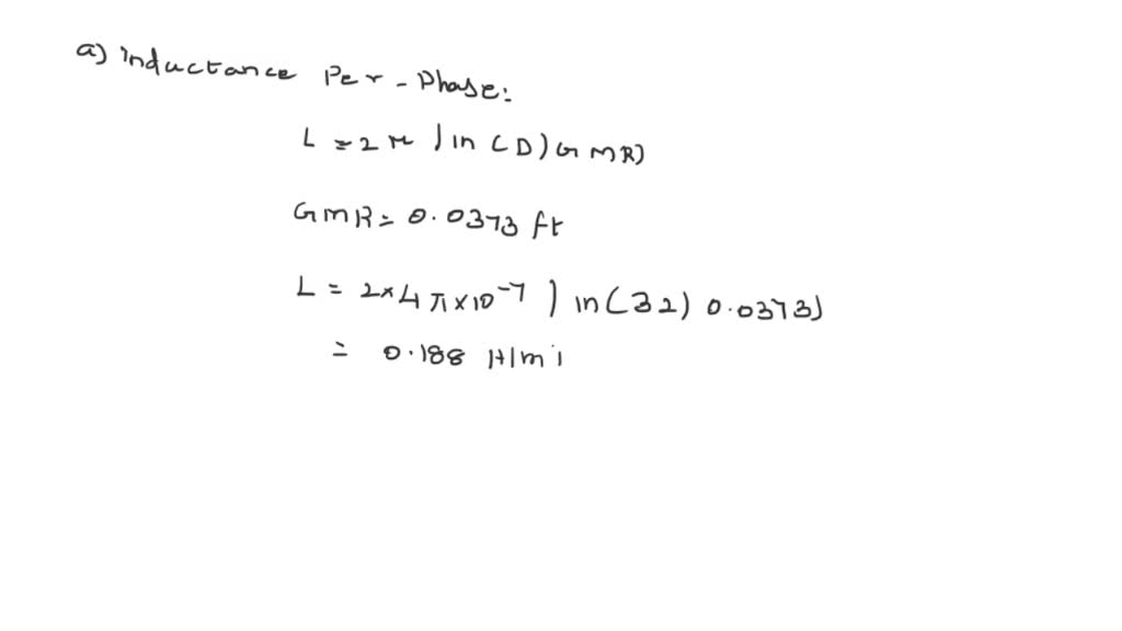 SOLVED: Six conductors of ACSR Drake constitute a 60-Hz double-circuit ...