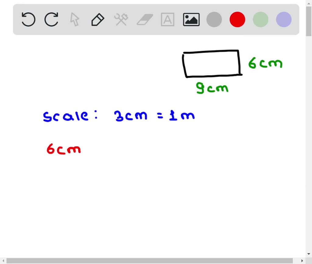 SOLVED: Make a new scale drawing of this rectangular figure using the ...