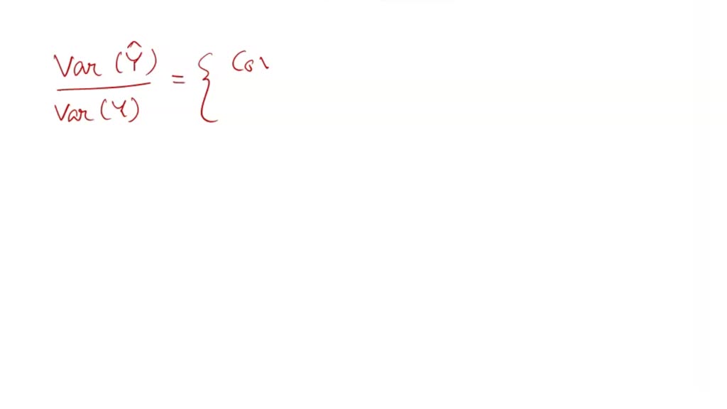 SOLVED: Let rxy denote the sample correlation between yi and xi, i=1,..., n, and r^2 denote the ...