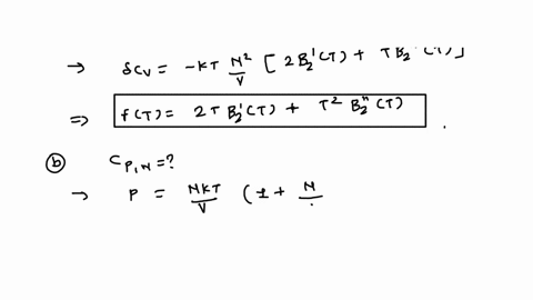 Problem 3: The internal energy U of a solid, incompressible...