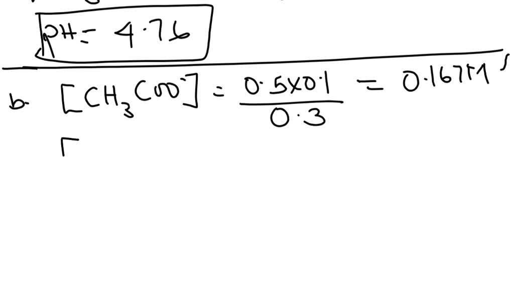 Solved Calculate The Ph Value Of An Acetic Acid Acetate Buffer Solution Suppose The