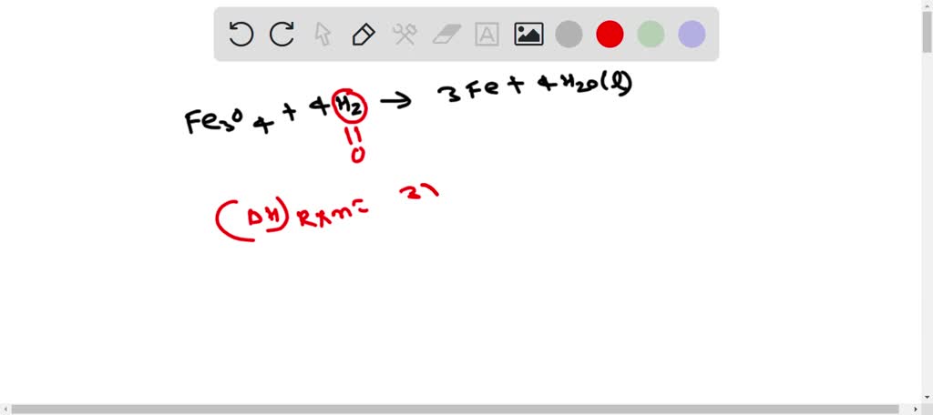 Fe3O4 + 4H2 -> 3Fe + 4H2O - Calculate the value of the standard molar ...