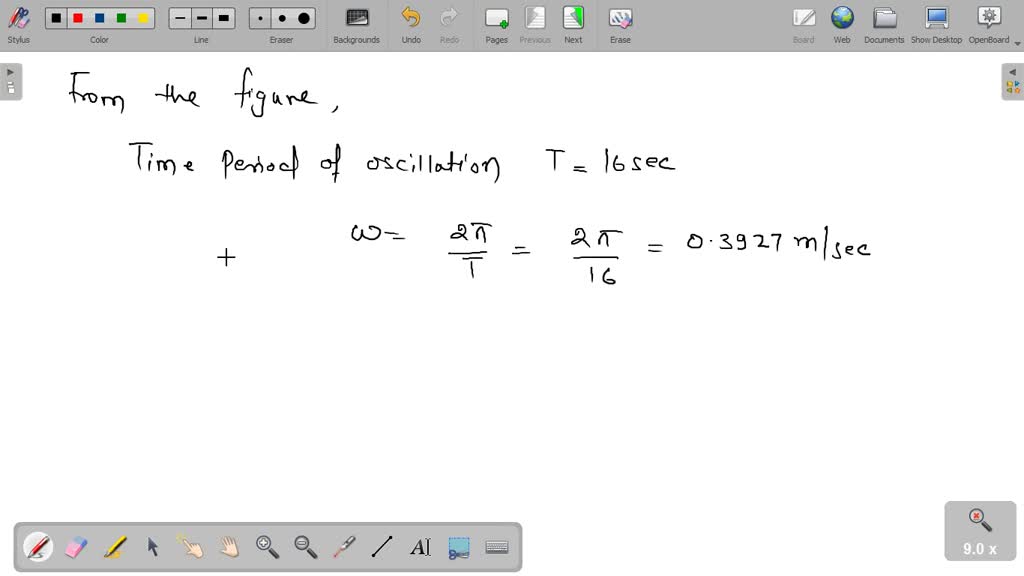 Step 2: Use the formula for maximum acceleration. The maximum acceleration amax is given by ...