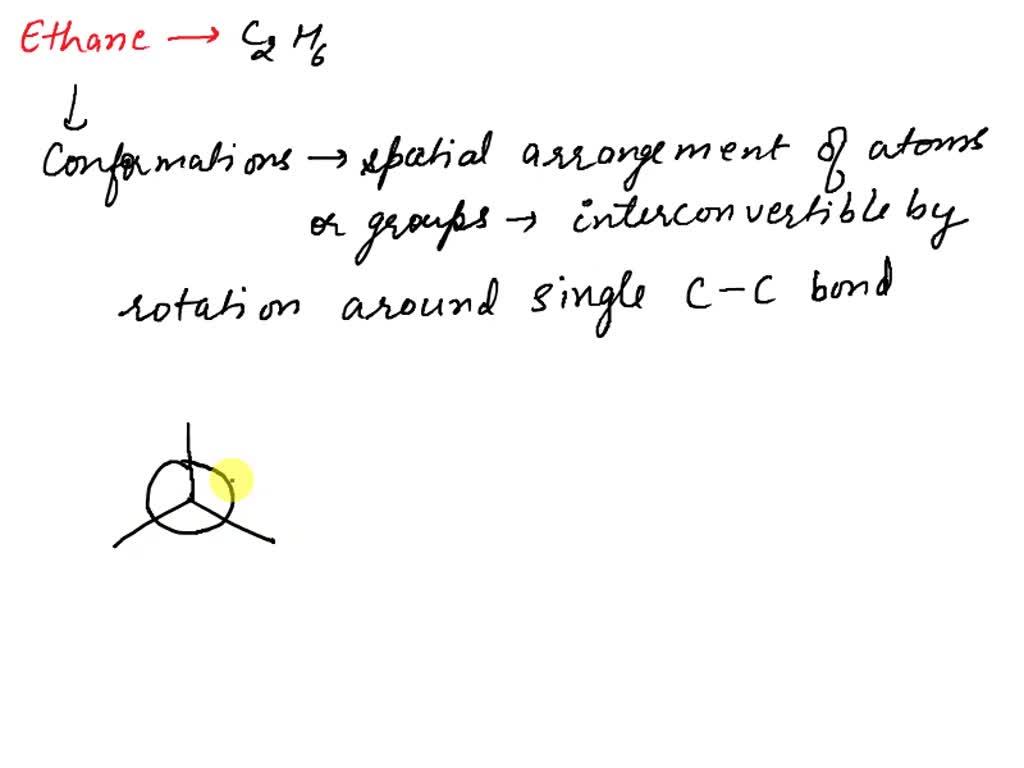 'The eclipsed and staggered forms of ethane are said t0 differ in ...
