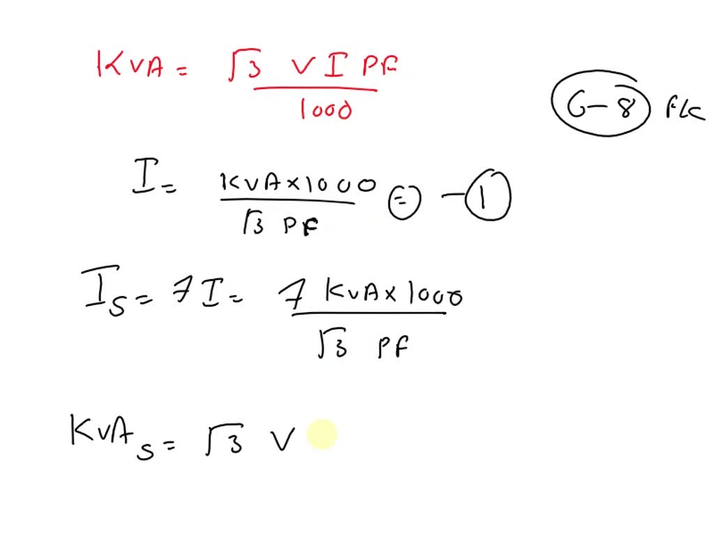 SOLVED: The minimum kilovolt-amperes of a generator that will be ...