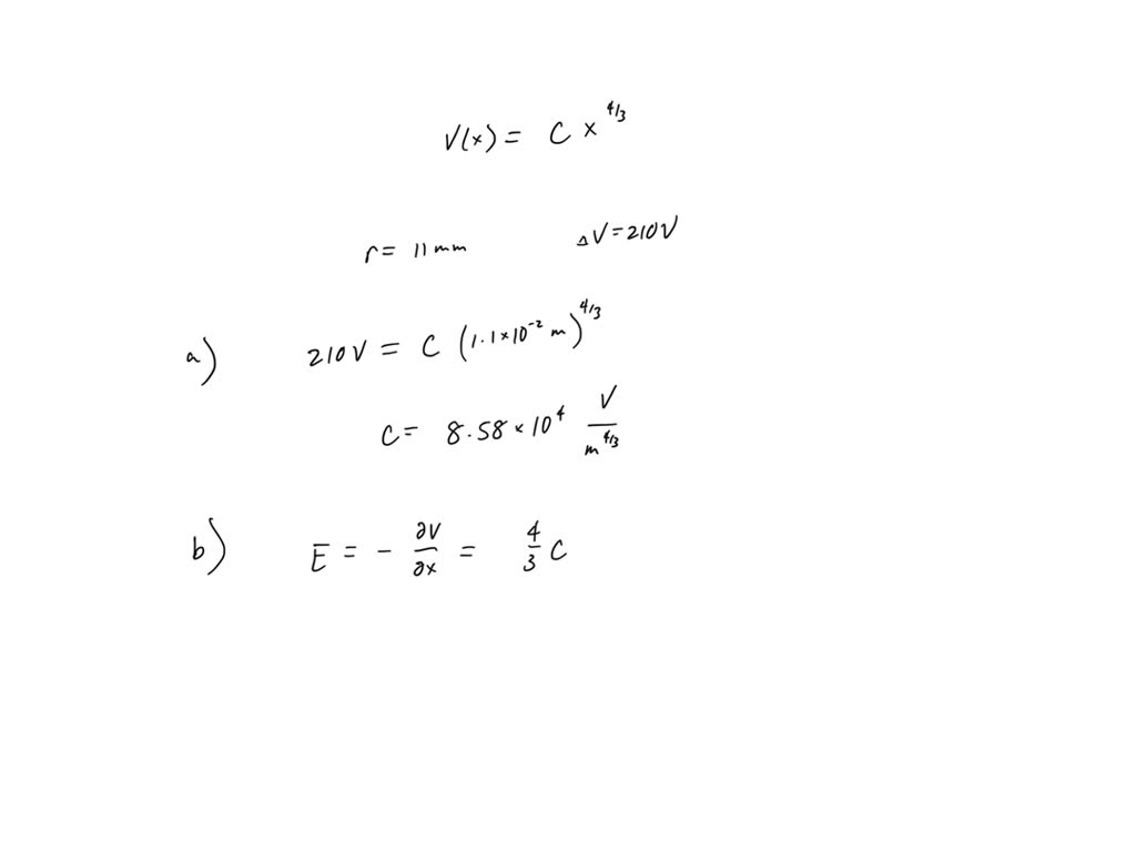 SOLVED: A vacuum tube diode consists of concentric cylindrical ...