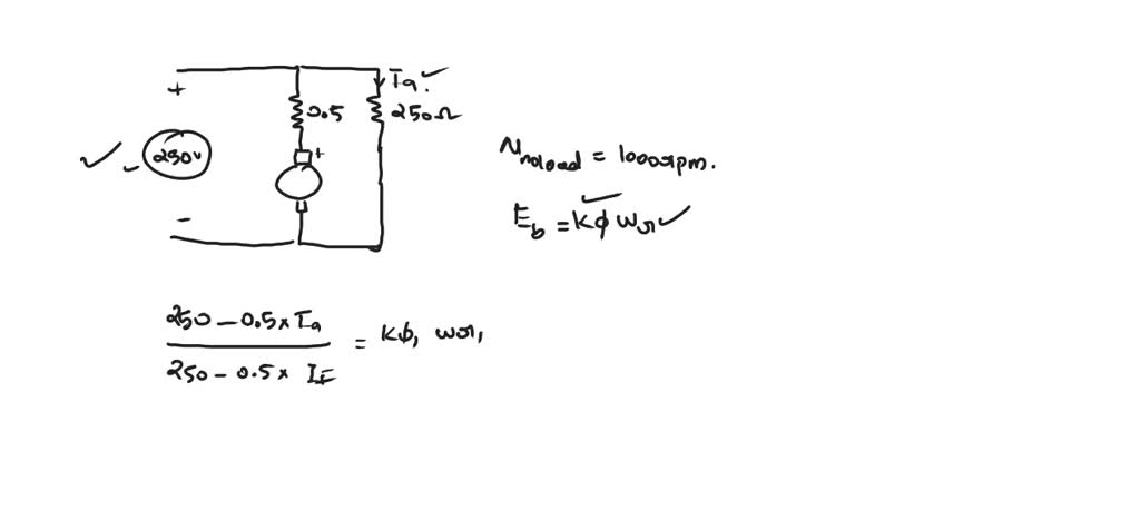 SOLVED: A DC shunt machine while running as a generator develops a ...