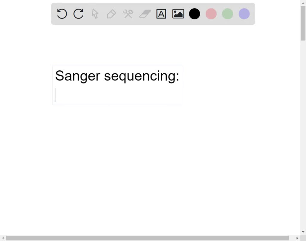 SOLVED: When performing a sequencing reaction using Sanger sequencing ...