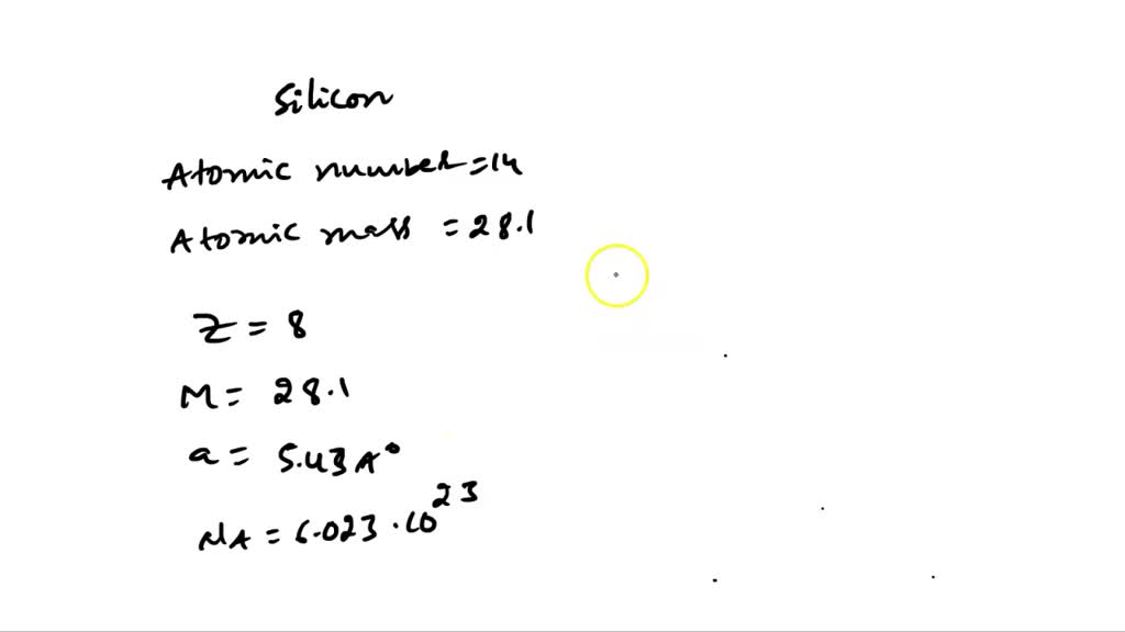 SOLVED: 1. Silicon unit cell: How many atoms are within this unit cell ...