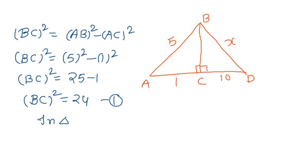 Two right triangles share a common side, as shown in the figure below ...