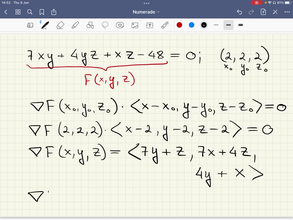 SOLVED 8 8 Find The Point O The Surface 22 2y2 Where The