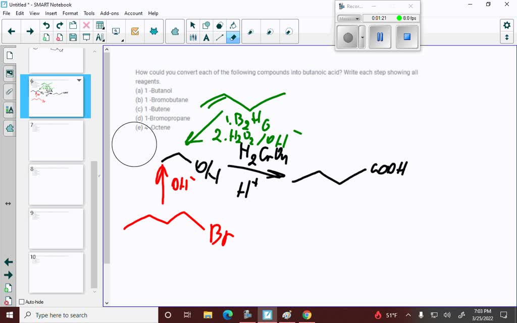 Solved How Could You Convert Each Of The Following Compounds Into
