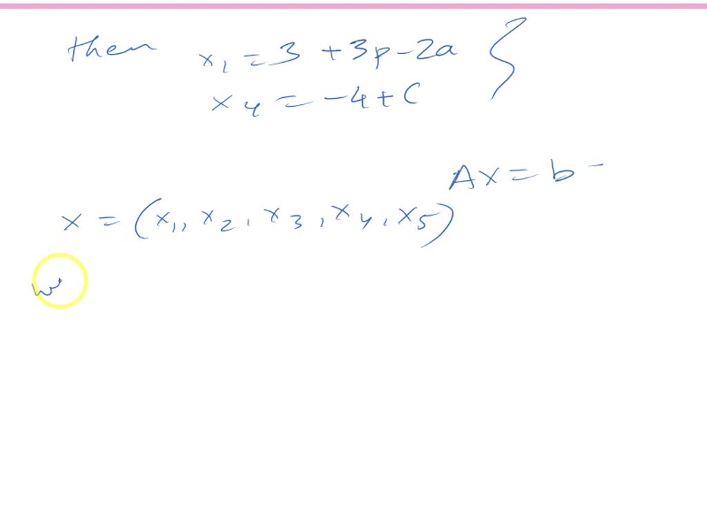 SOLVED: Let Ax = b be a linear system with an augmented matrix [A|b] that has the reduced row ...