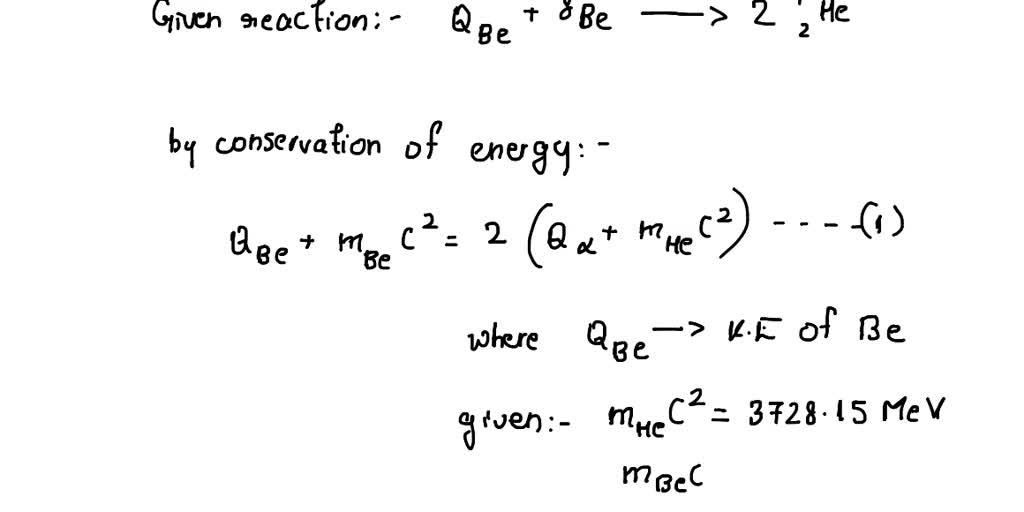 SOLVED: The nucleus 8Li decays to a 2.94 MeV excited state of 8Be ...