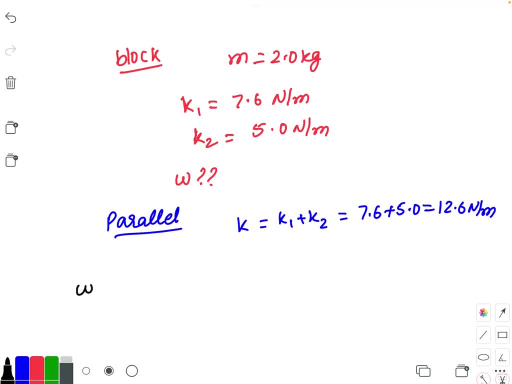 Solved A 2 0kg Block On A Frictionless Table Is Connected To Two Ideal