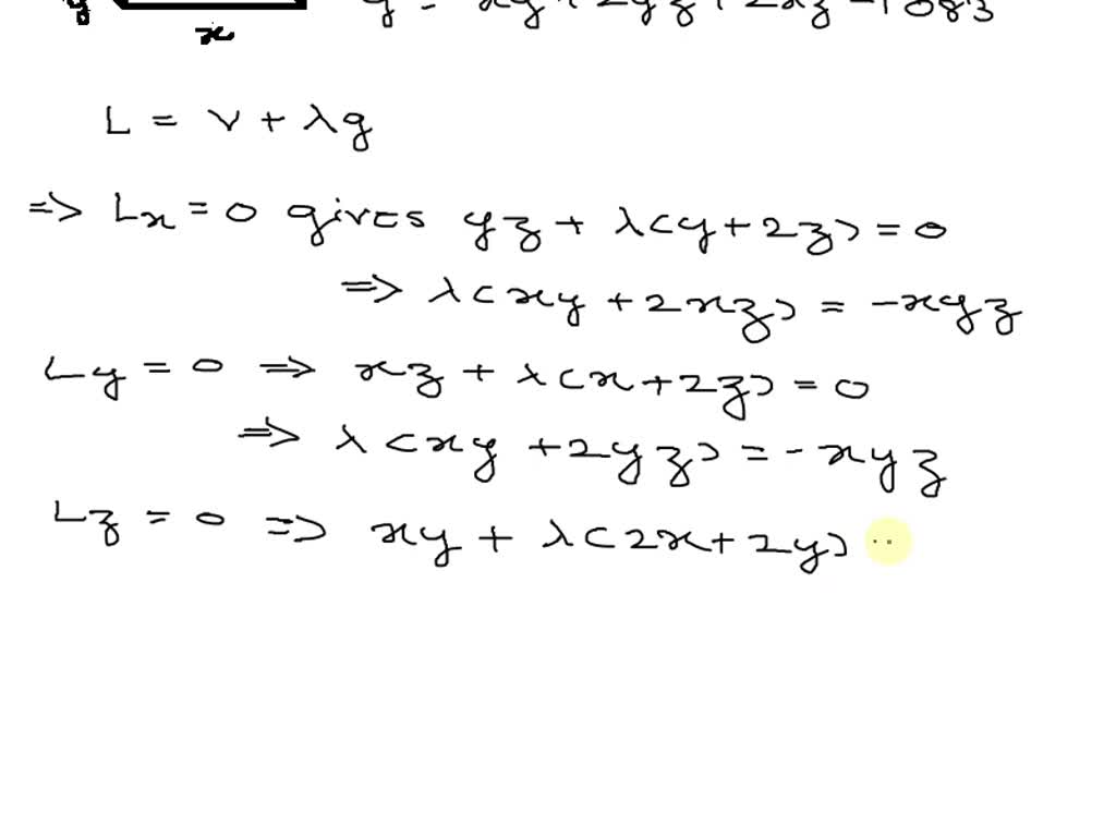SOLVED: constructing an open rectangular box from 1083 ft2 of material ...