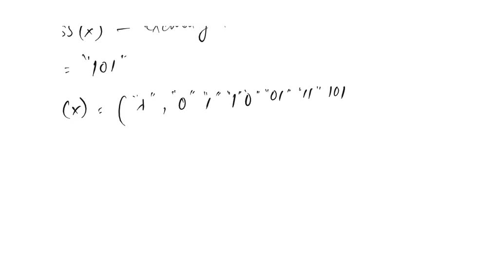 Solved A Subsequence Of A String X Is A Sequence Of The Symbols From X In The Order In Which